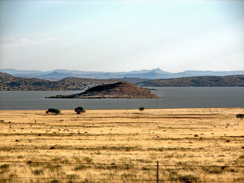 Island in Gariep Dam stock photo. Image of gariep, africa - 11510262