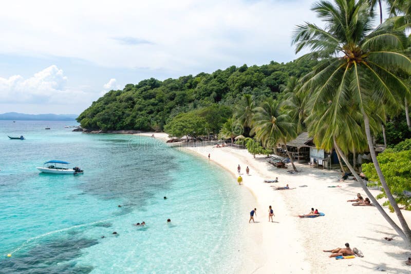 Island Hopping Adventure in Paradise Stock Illustration - Illustration of getaway, beach: 358035028