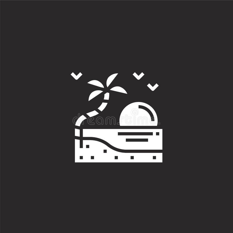 Island Icon. Filled Island Icon for Website Design and Mobile, App ...
