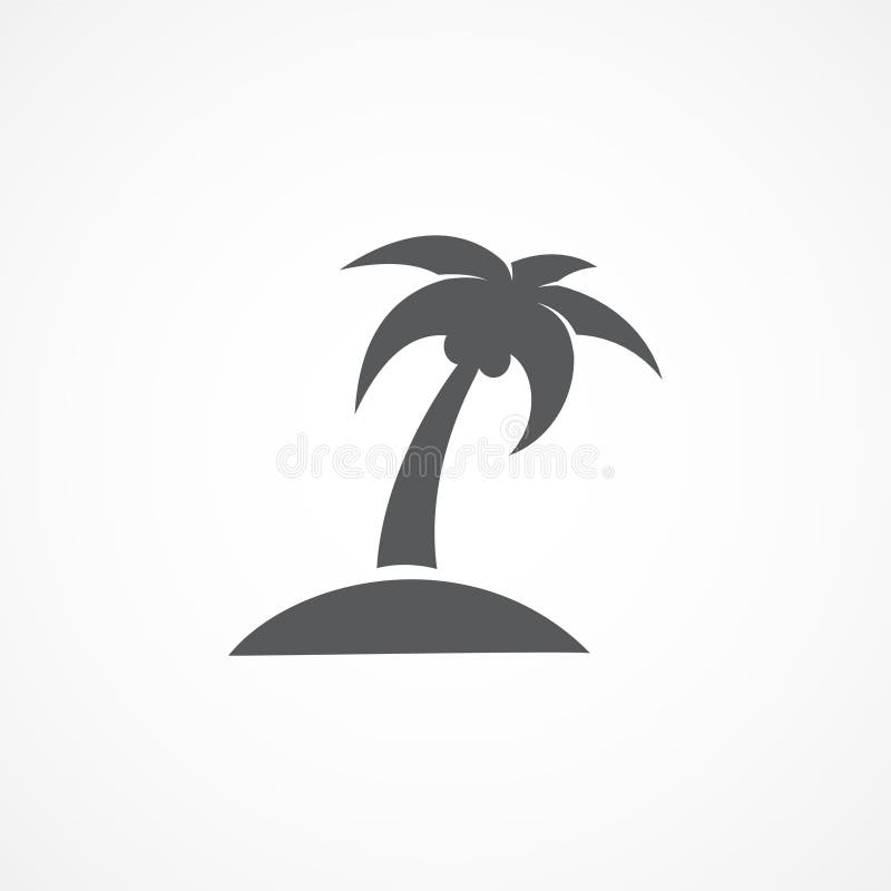 Island icon stock vector. Illustration of fish, design - 91249783