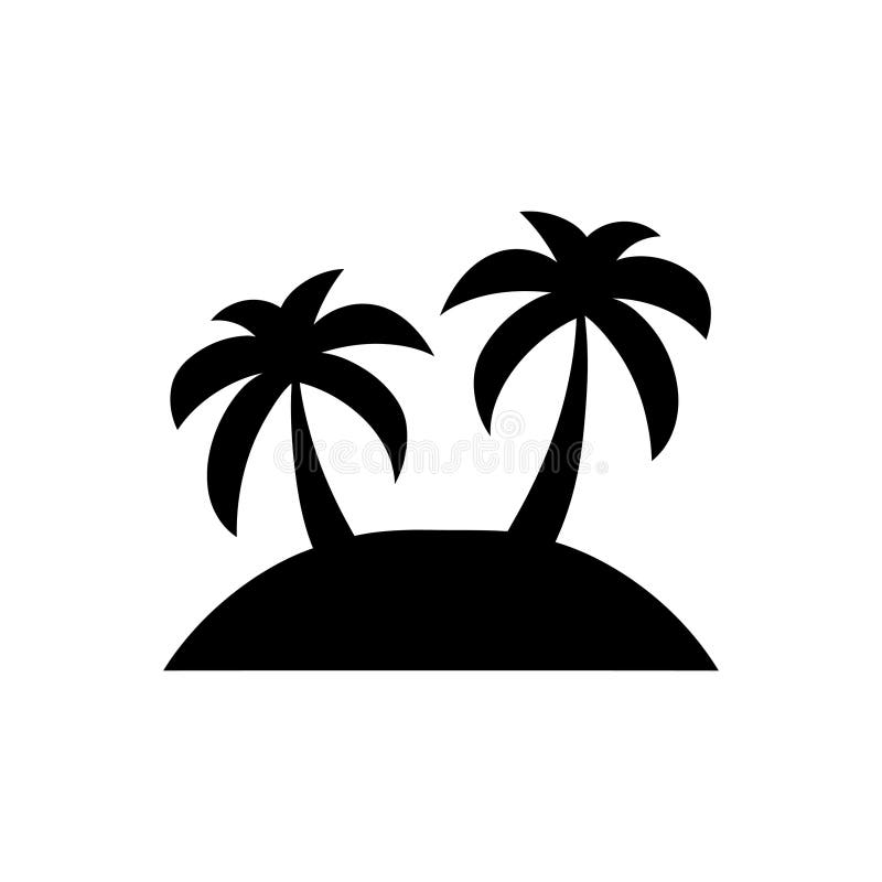 Island icon stock vector. Illustration of icon, ocean - 301222679