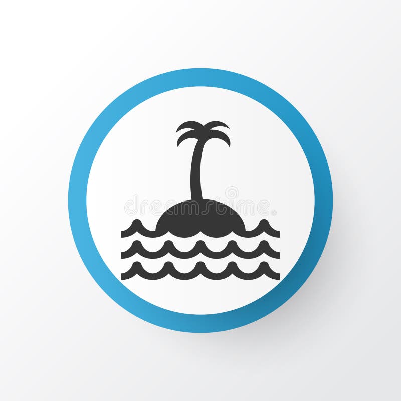 Island Icon Symbol. Premium Quality Isolated Reef Element in Trendy ...