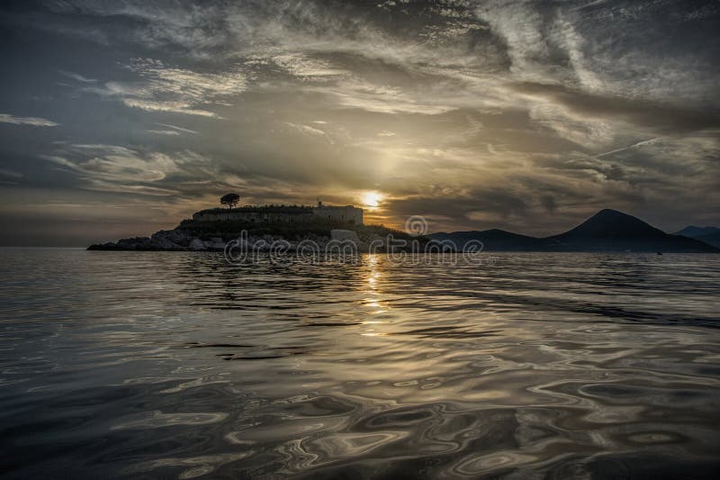 Island Mamula stock image. Image of horizontal, summer - 96198753