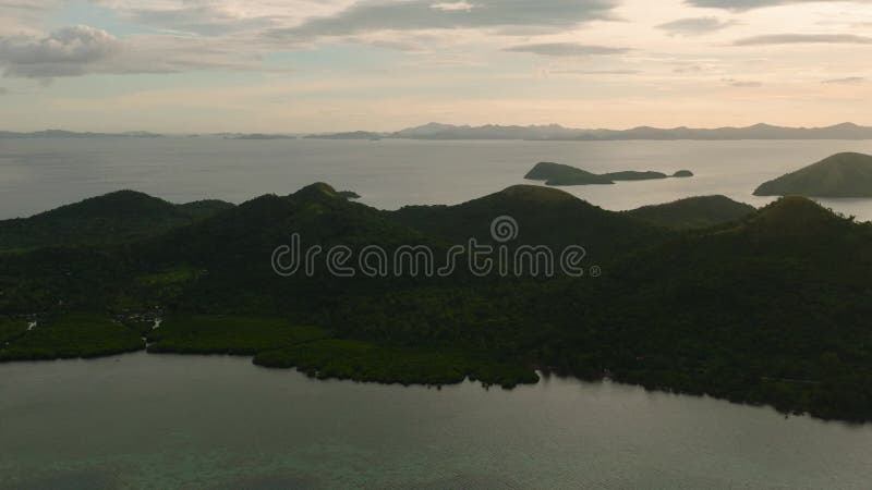 Dusk Time in Coron. Palawan, Philippines. Stock Footage - Video of ...