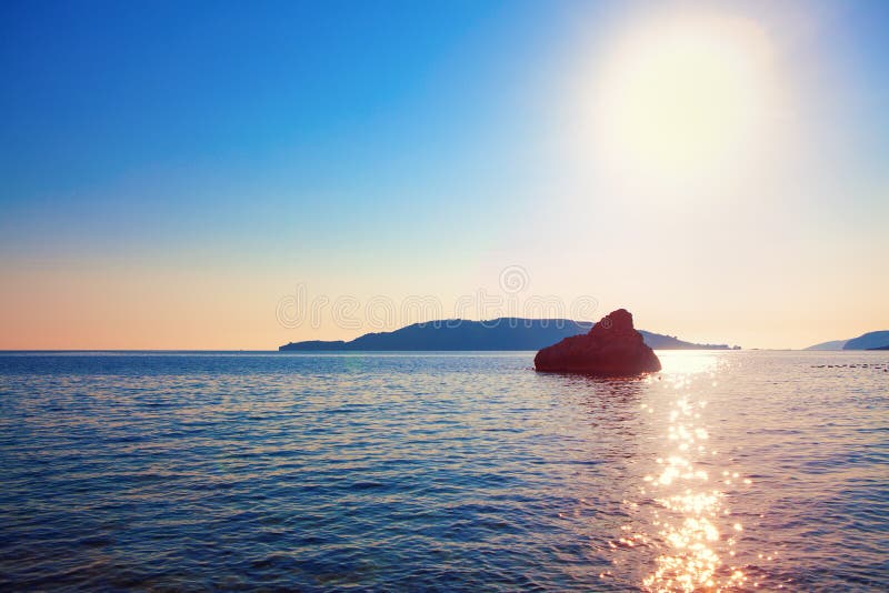 Island in the morning stock photo. Image of nature, isle - 184808420