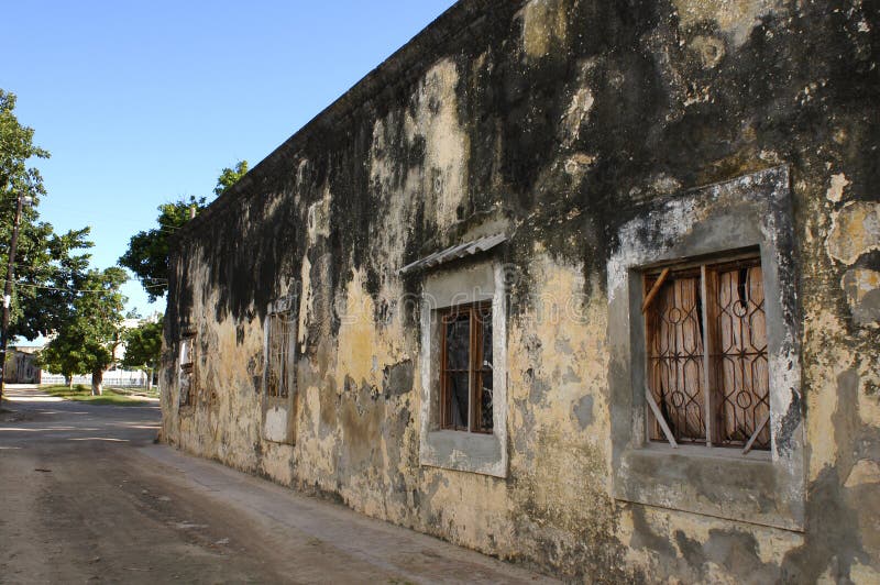Ruined House in Maputo, Mozambique, Africa Editorial Stock Image ...
