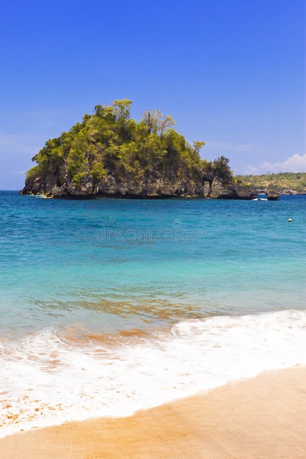 Island in ocean stock photo. Image of seascape, beach - 13379968