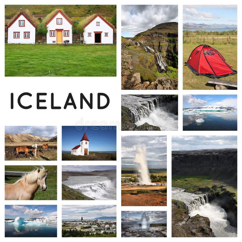 Island-Collage stockbild. Bild von park, abbildung, lagune - 37389687
