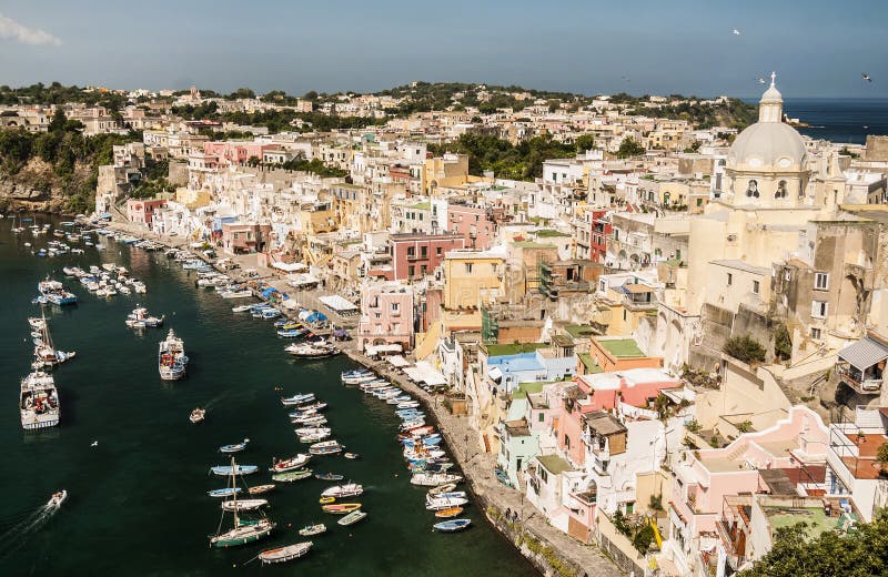 The island of Procida stock photo. Image of outside, seascape - 72303870