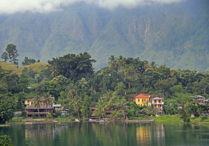 Island Samosir, Lake Toba. Sumatra Stock Image - Image of destinations ...