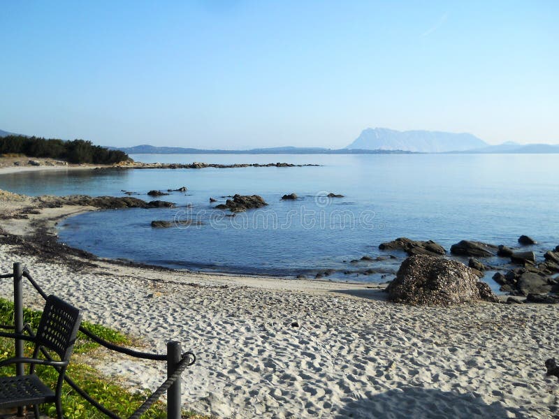 Island Sardinia. Beautiful Sea View. Beach View Sardinia Stock Image ...