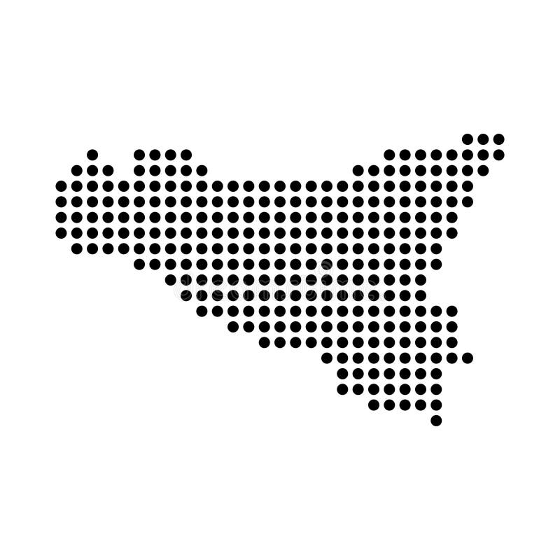Island of sicily map icon stock illustration. Illustration of concept ...