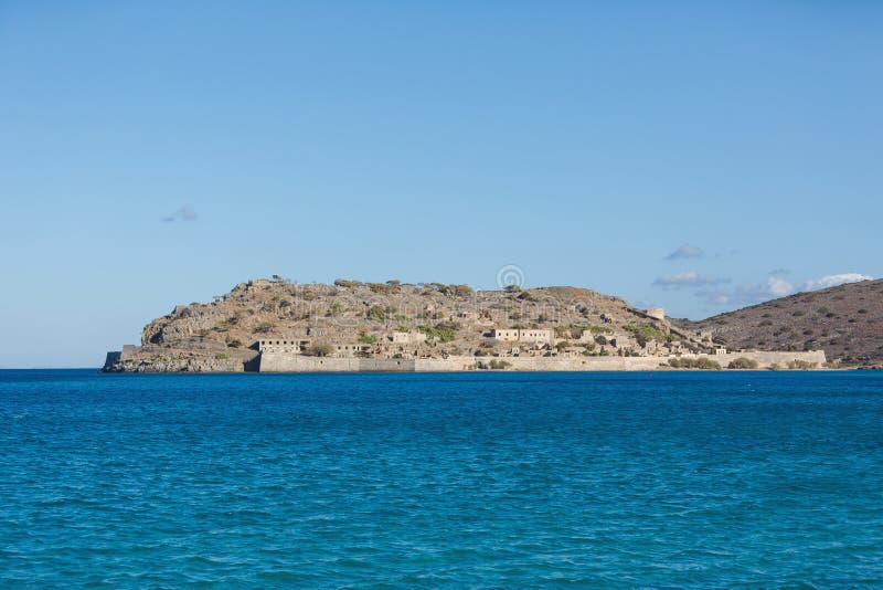 Island of Spinalonga, Crete Stock Photo - Image of mediterranean ...
