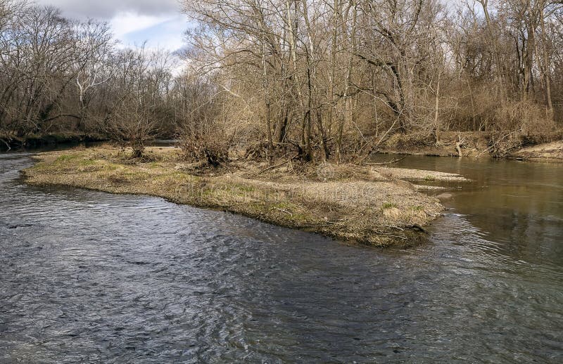 An island in the stream. stock photo. Image of outdors - 140027744