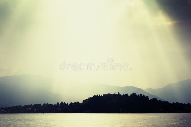 Island in the sun stock photo. Image of heavenly, storm - 41939742