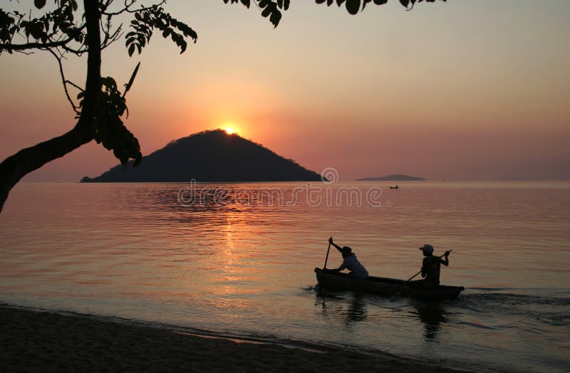 Dugout canoe, Lake Malawi stock photo. Image of canoe - 4542720