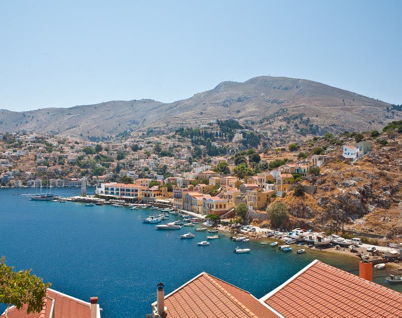 Island Symi (Simi) stock image. Image of popular, symi - 28461535