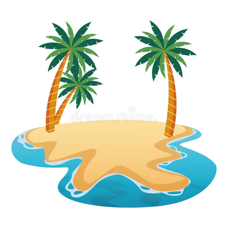 Island Top View Icon Cartoon Stock Vector - Illustration of nature ...