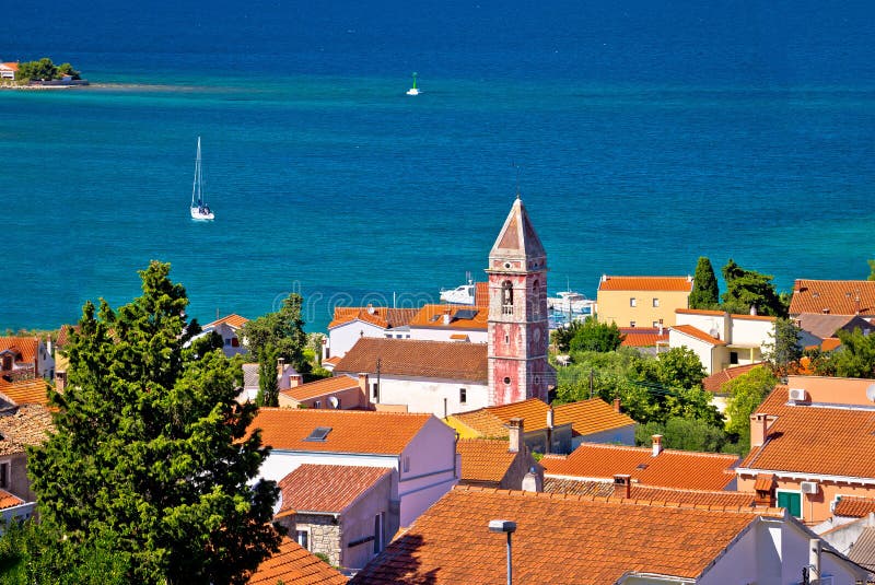 View of the Preko stock image. Image of mountain, hill - 25103645