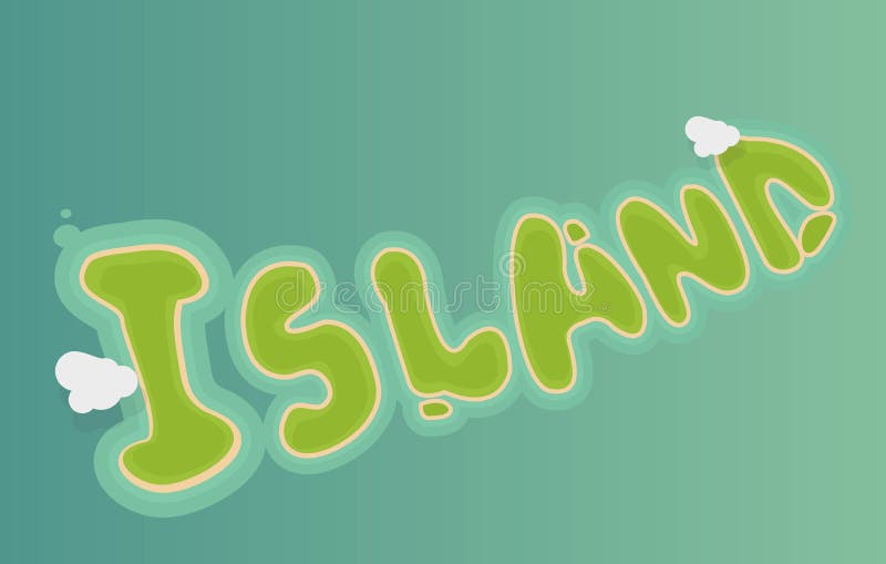 Island typhography stock vector. Illustration of house - 64208897