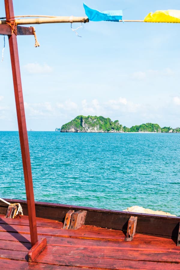 Island view stock image. Image of flag, bright, cloud - 91039921