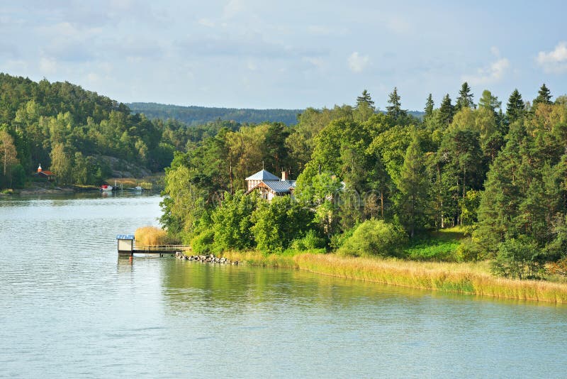 Turku Archipelago stock image. Image of famous, forest - 40950919