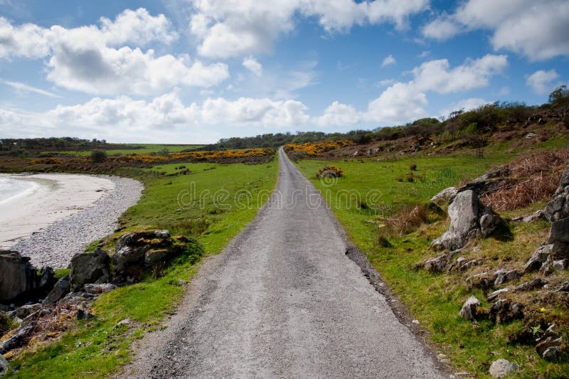 Islay road stock photo. Image of country, landscape, outside - 19800600