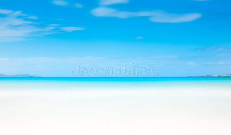 Isle of Harris Landscape - Beautiful Endless Sandy Beach and Turquoise ...