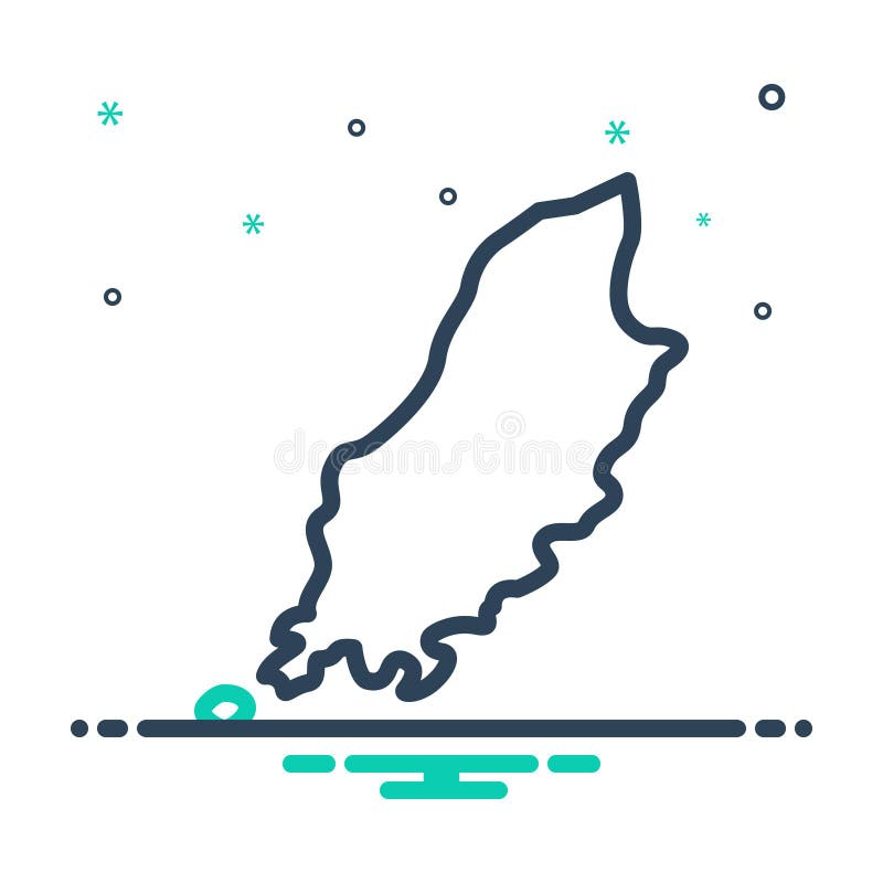 Mix Icon for Isle, Uk and England Stock Illustration - Illustration of ...