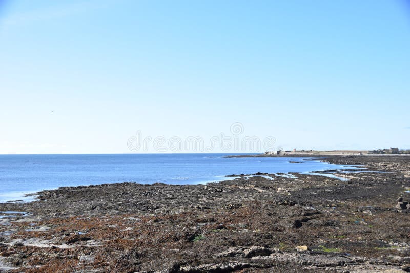 Isle of Man: Castletown Bay and Scarlett Point Stock Photo - Image of ...