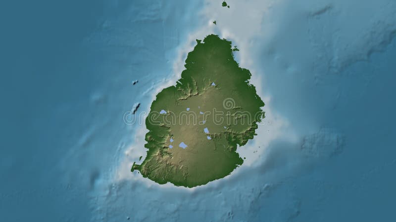 Isle Mauritius. Mauritius. Physical Stock Illustration - Illustration ...
