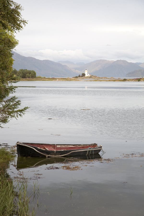 Isle Ornsay Lighthouse; Isle of Skye; Scotland Stock Photo - Image of ...