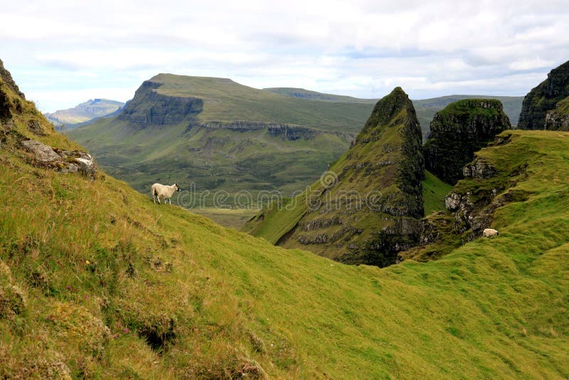 Scotland-the Kilt Rock Cliffs on Isle of Skye Stock Image - Image of ...