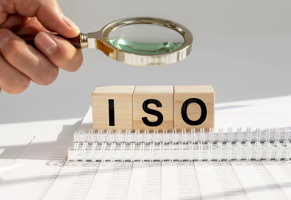 ISO Acronym, Inscription. Standard Control and Audit Stock Image ...