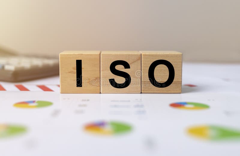 ISO Acronym, Inscription. Standard Control and Audit Stock Photo ...