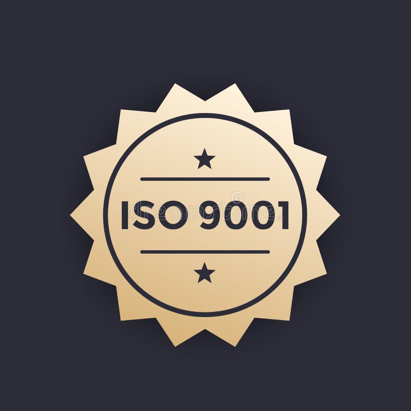 ISO 9001 Badge, Vector Label Stock Vector - Illustration of guarantee ...