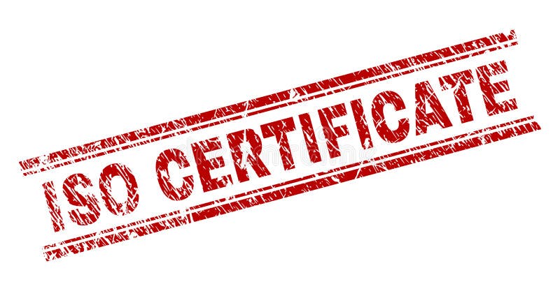 Grunge Textured ISO CERTIFICATE Stamp Seal Stock Vector - Illustration ...