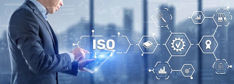ISO Certification Concept Standard Quality Control. International ...