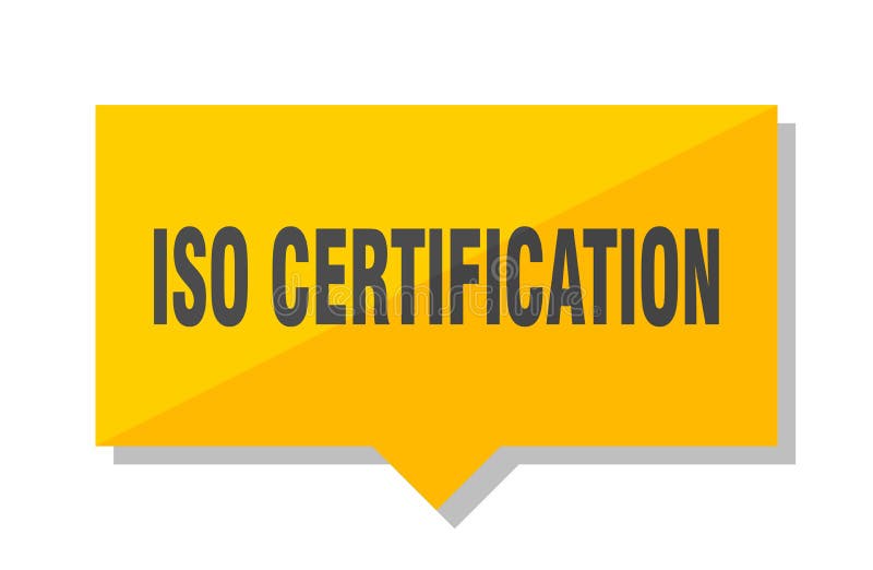 Iso Certification Price Tag Stock Vector - Illustration of square ...