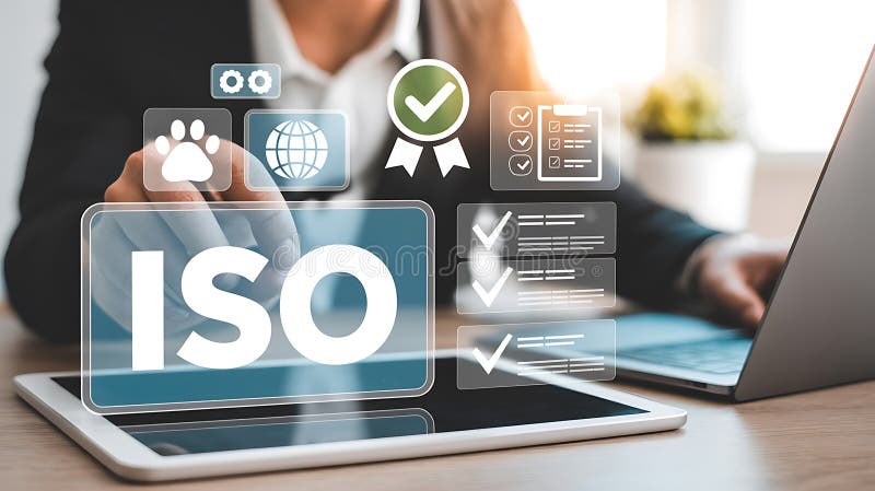 Iso Certification and Quality Management System Concept Stock ...