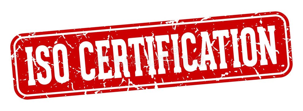 Iso Certification Rectangular Sign. Iso Certification Stamp Stock ...