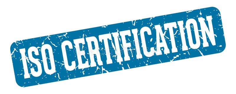 Iso Certification Rectangular Sign. Iso Certification Stamp Stock ...