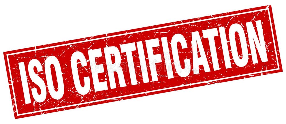 Iso Certification Square Stamp Stock Vector - Illustration of badge ...