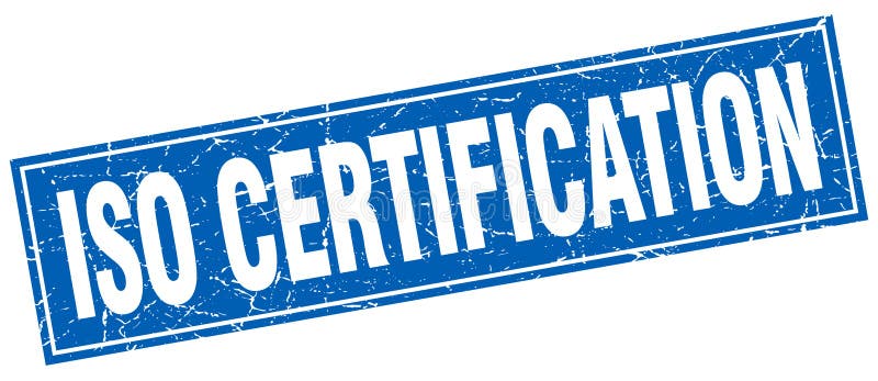 Iso certification stamp stock vector. Illustration of banner - 125007739
