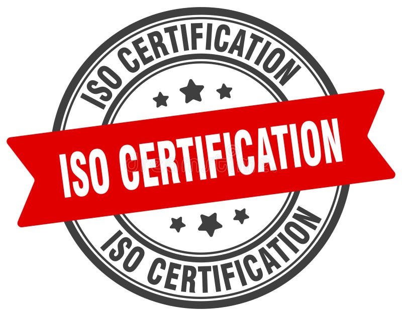Iso Certification Stamp. Iso Certification Label on Transparent ...