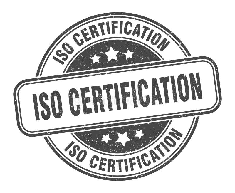 Iso Certification Round Ribbon Isolated Label. Iso Certification Sign ...