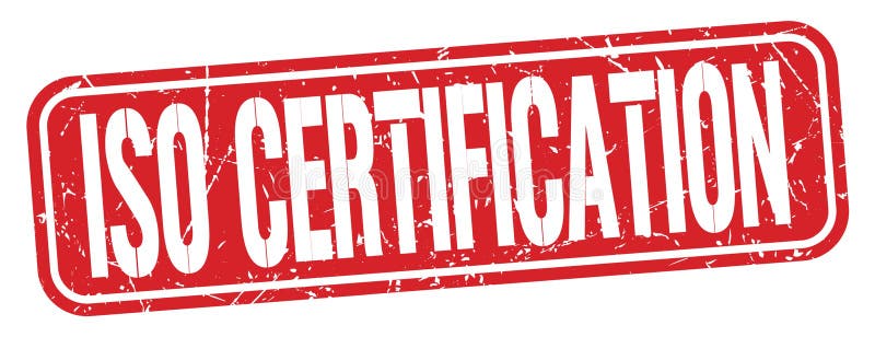 ISO CERTIFICATION Text Written on Red Stamp Sign Stock Illustration ...