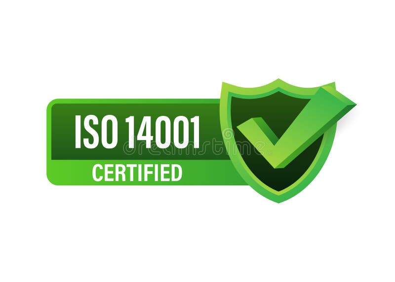 ISO 14001 Certified Badge, Icon. Certification Stamp Stock Vector ...