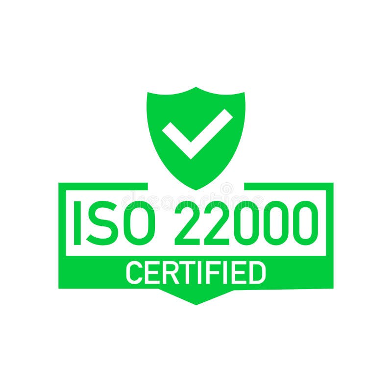 ISO 22000 Certified Badge, Icon. Certification Stamp. Flat Design ...