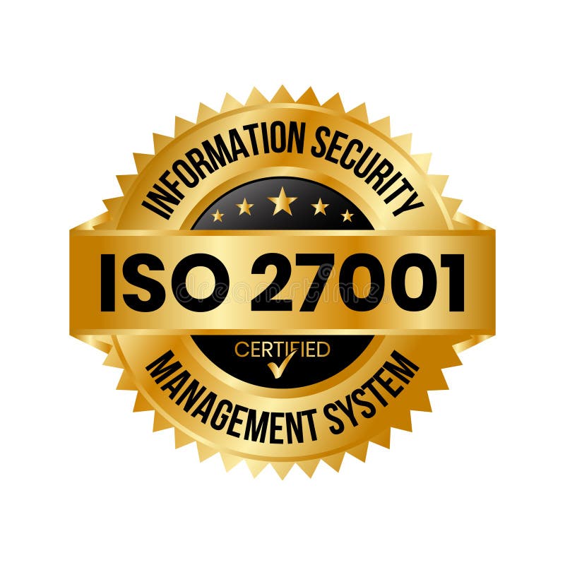 ISO 27001 Certified Badge or Information Security Management System ...